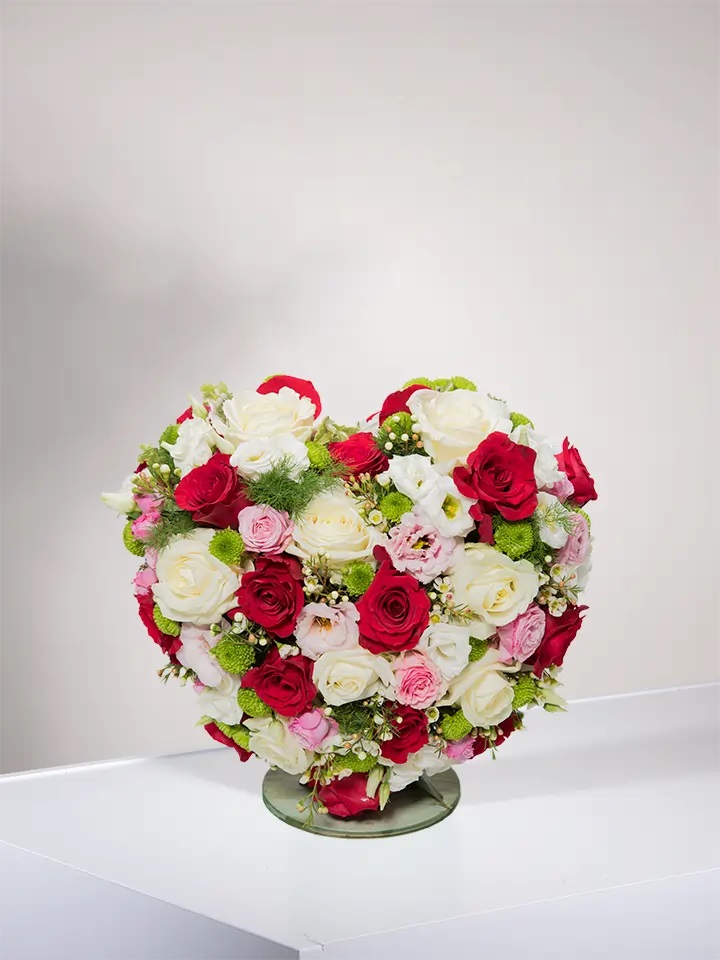 Heart shaped arrangement - Teleflora international